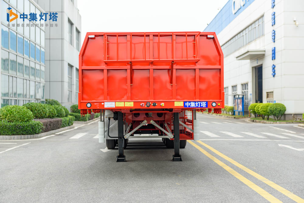 B-double Flatbed Semi Trailer for Sale, 12.4m + 4m mini flatbed