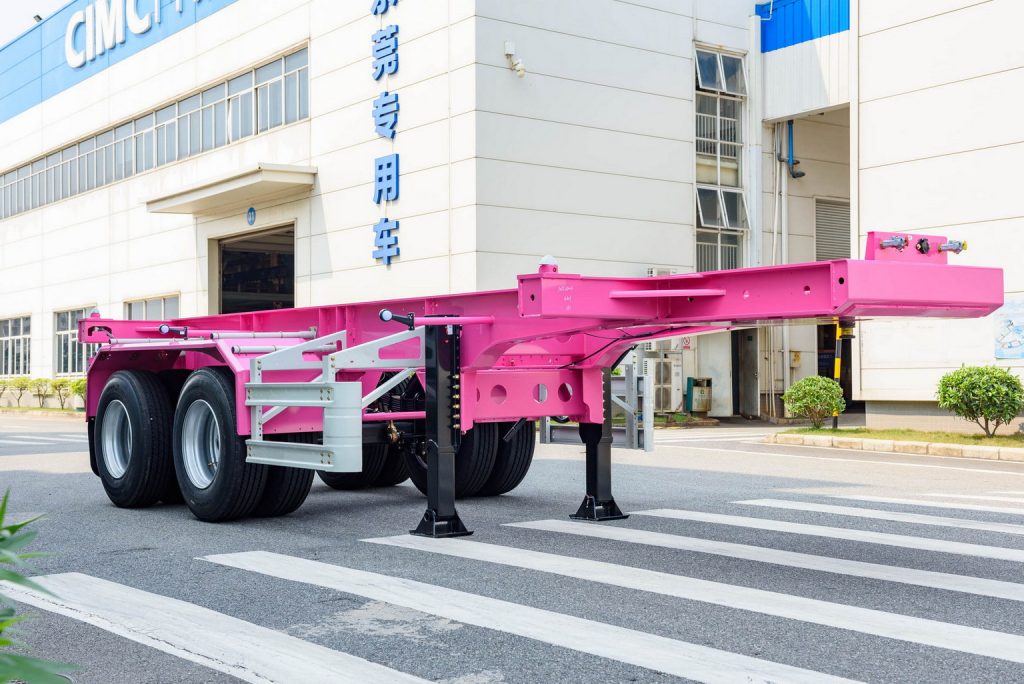 20Ft 2 Axles Container Chassis CC100019 for Terminal Port - DCVC
